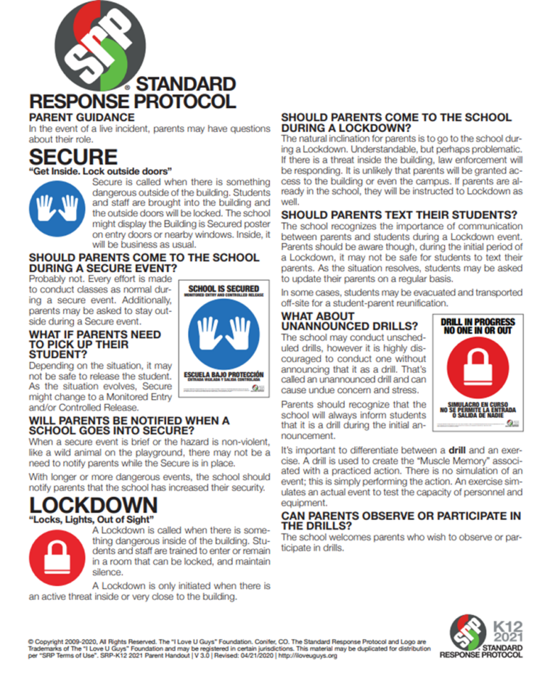 Standard Response Protocols - Great Hearts Texas